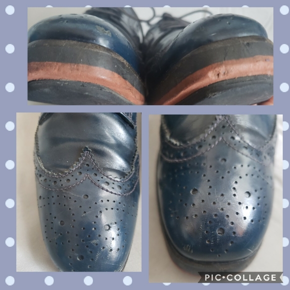 Prada | Shoes | Prada Deep Blue Platform Wingtip Brogue Oxfords | Poshmark